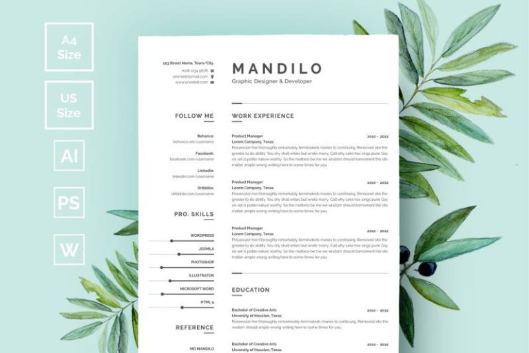 Create a Stunning Resume in Minutes Using Smart Word Templates - Learn ...